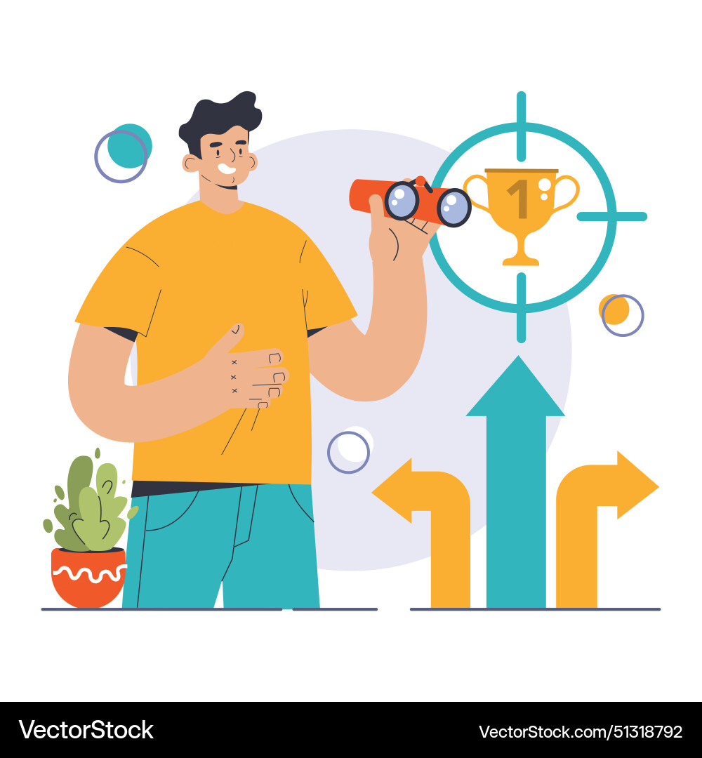 Decision-making strategic thinking brainstorming Vector Image