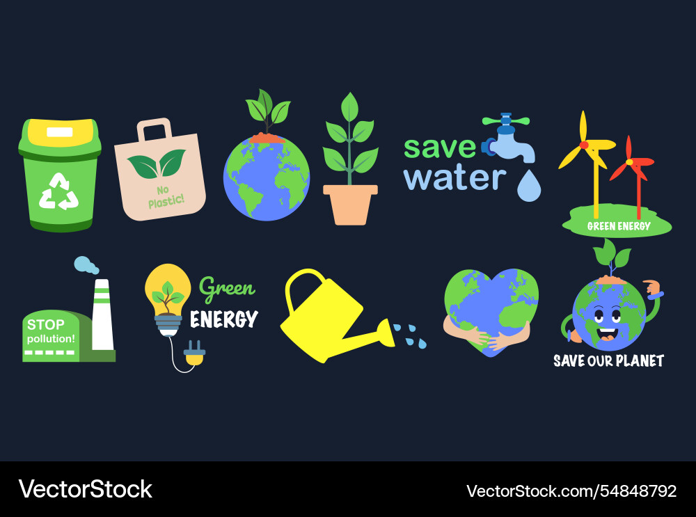 Eco-friendly promoting sustainability Royalty Free Vector