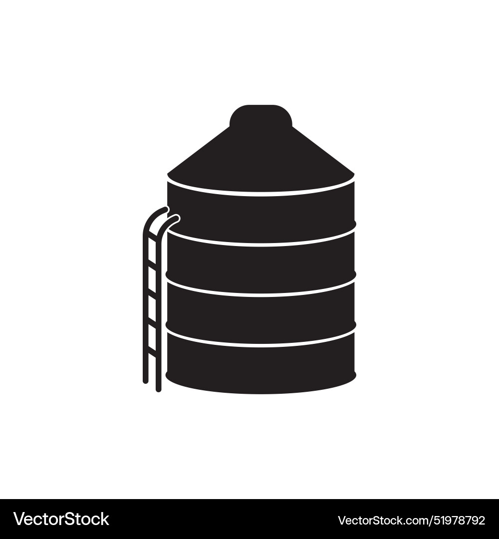 Silo icon Royalty Free Vector Image - VectorStock