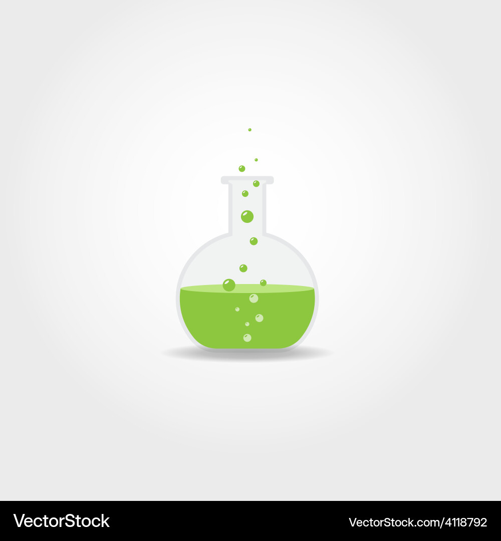 Simple chemistry bulb Royalty Free Vector Image