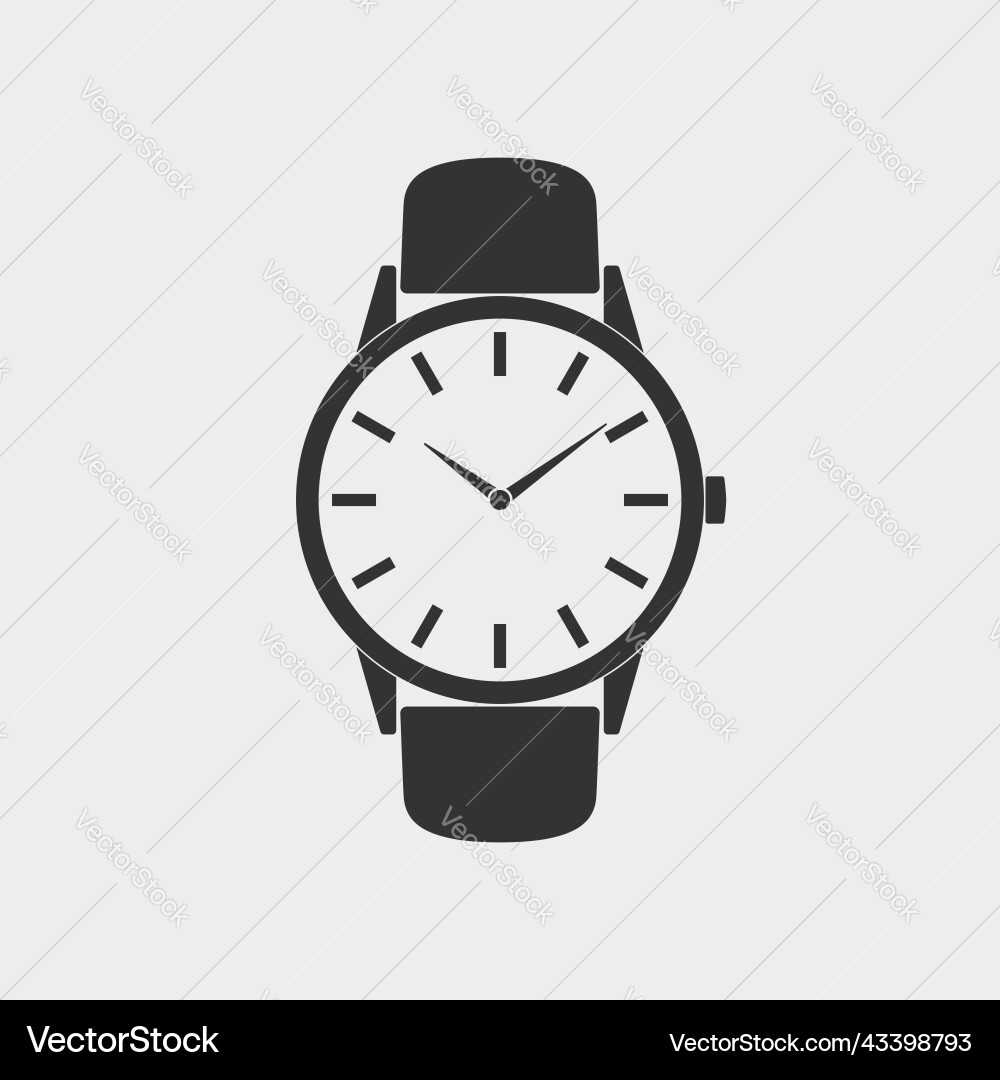 Wrist watch symbol Royalty Free Vector Image - VectorStock