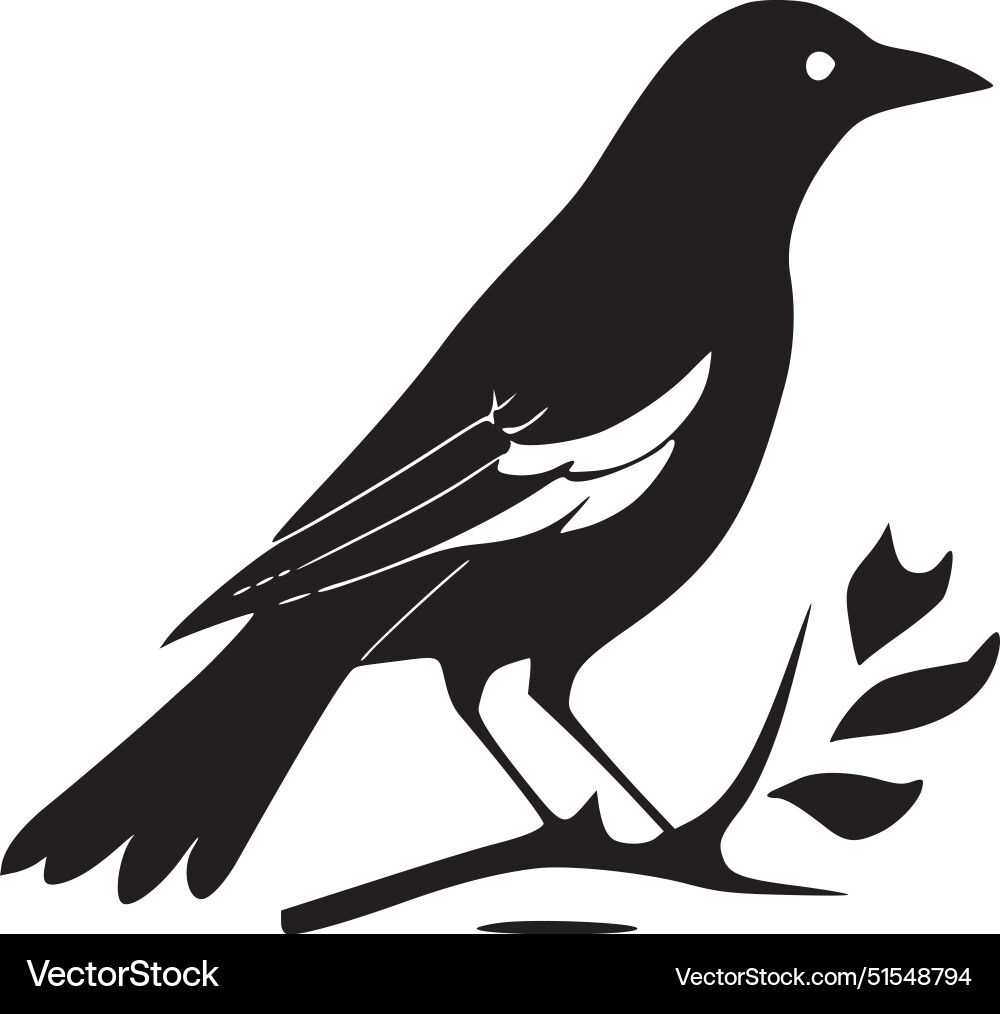Crow - high quality logo - ideal for t-shirt Vector Image