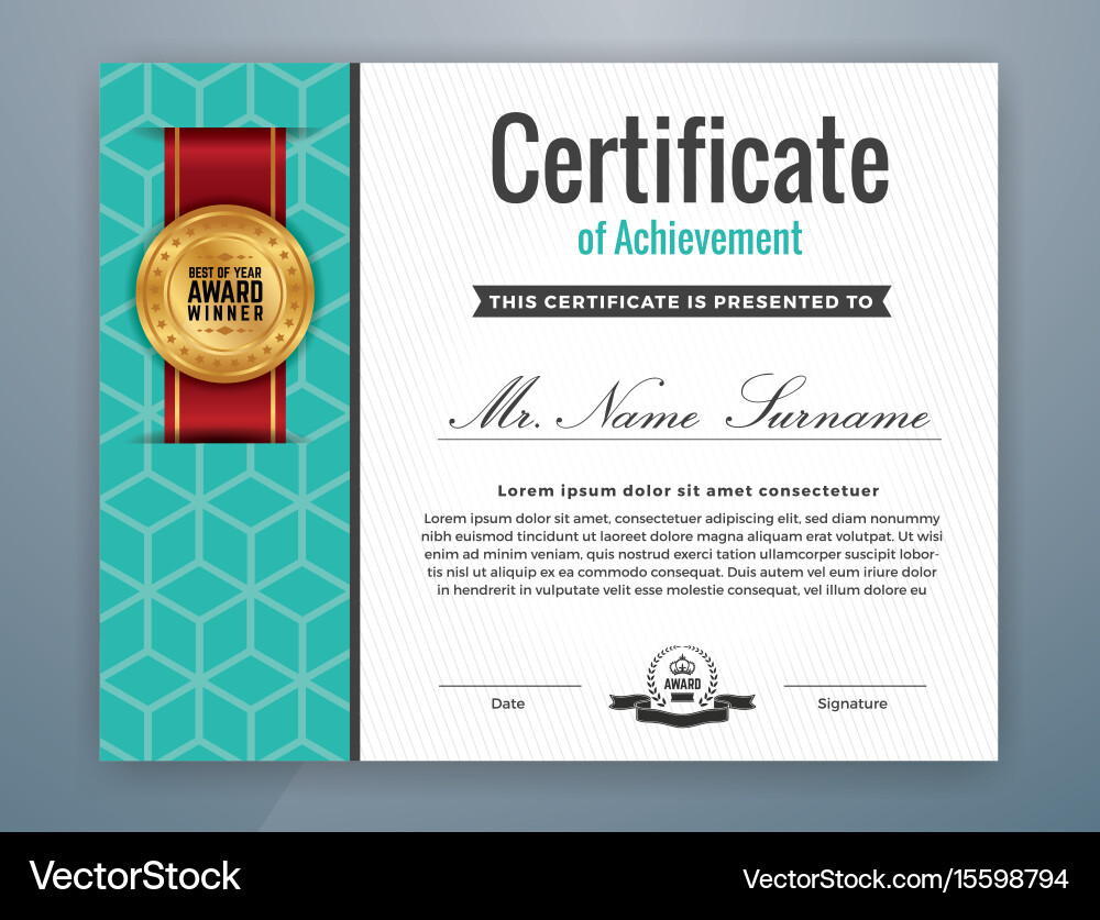 Multipurpose modern professional certificate Vector Image