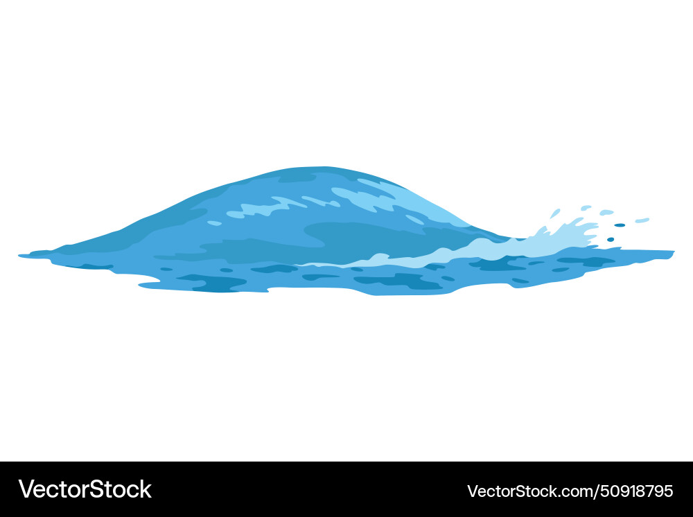 Animation water wave frame water splash for Vector Image