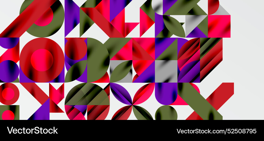 Geometric neo patterns abstract background Vector Image