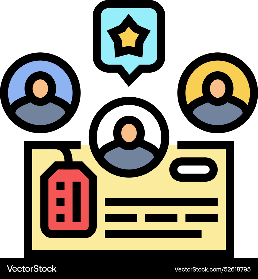 Lead scoring technical sales engineer color icon Vector Image