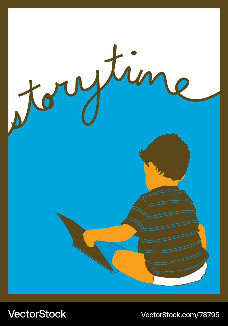 Story time Royalty Free Vector Image - VectorStock