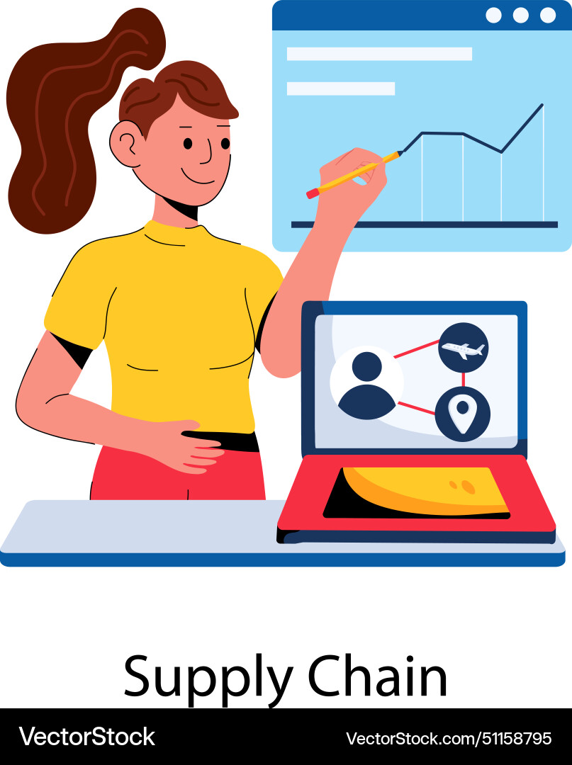 Supply chain Royalty Free Vector Image - VectorStock