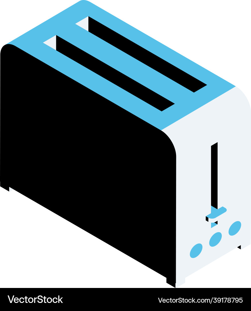 Toaster isometric icon Royalty Free Vector Image