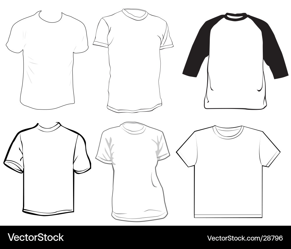 Clothes template Royalty Free Vector Image - VectorStock