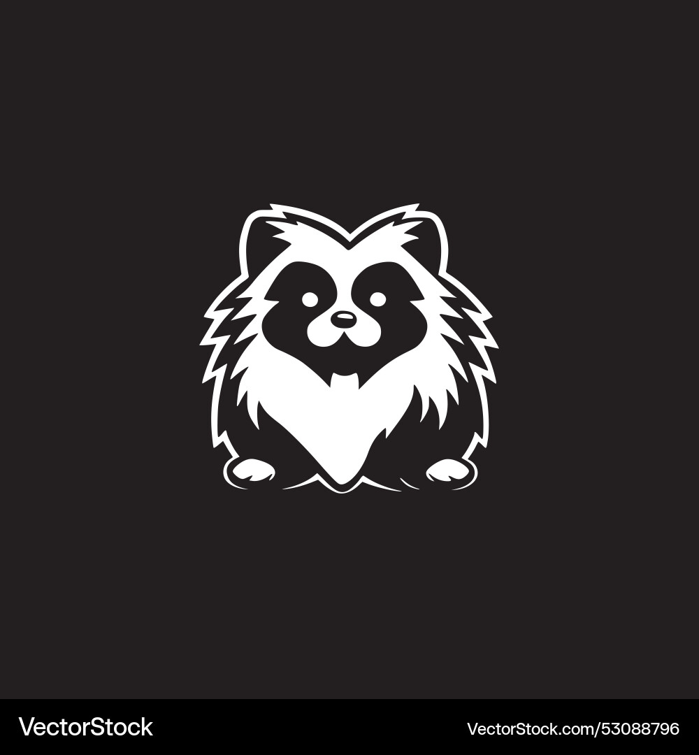 Pomeranian - minimalist and flat logo Royalty Free Vector