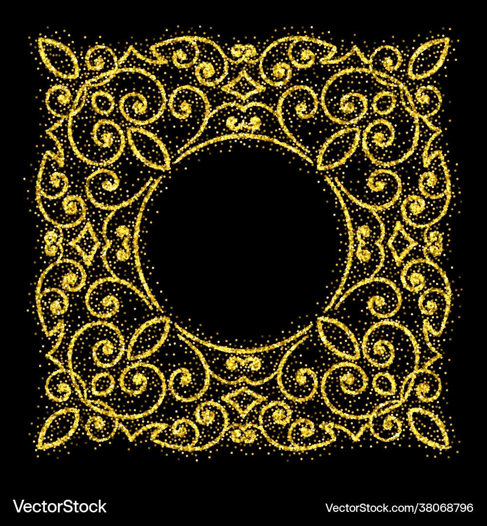 Retro shiny frame or border Royalty Free Vector Image