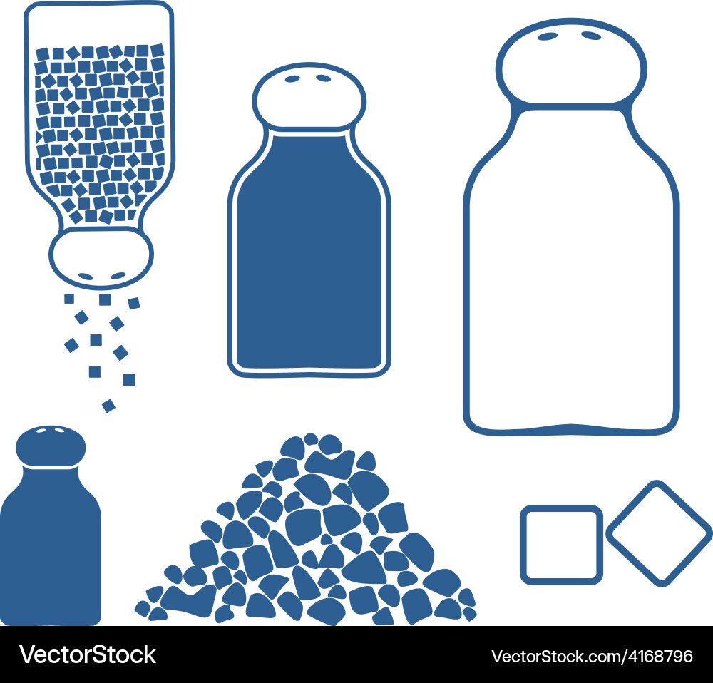 Salt Shaker Silhouette Royalty Free Vector Image