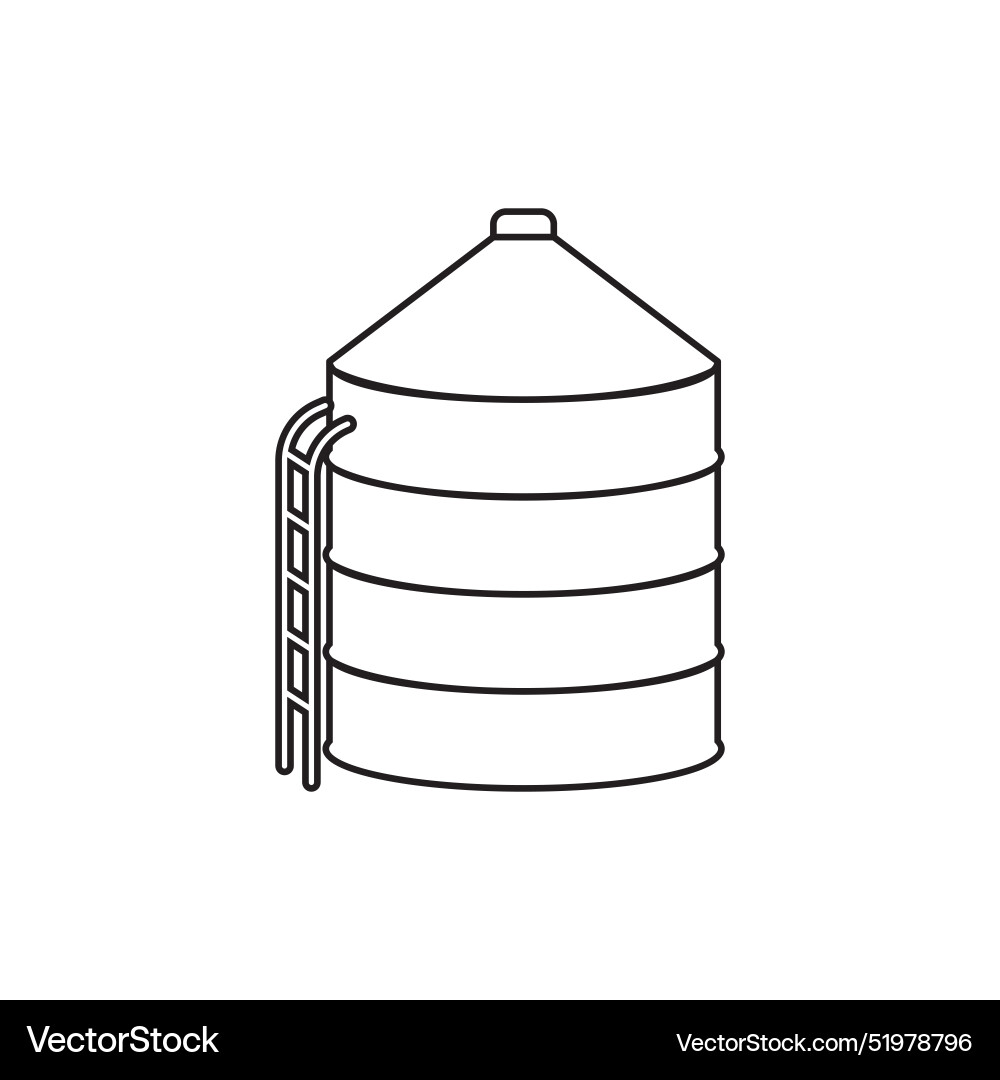 Silo icon Royalty Free Vector Image - VectorStock