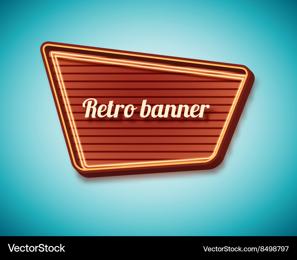 Retro vintage sign Royalty Free Vector Image - VectorStock
