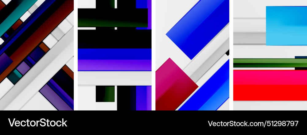 Stripes and lines poster abstract backgrounds Vector Image