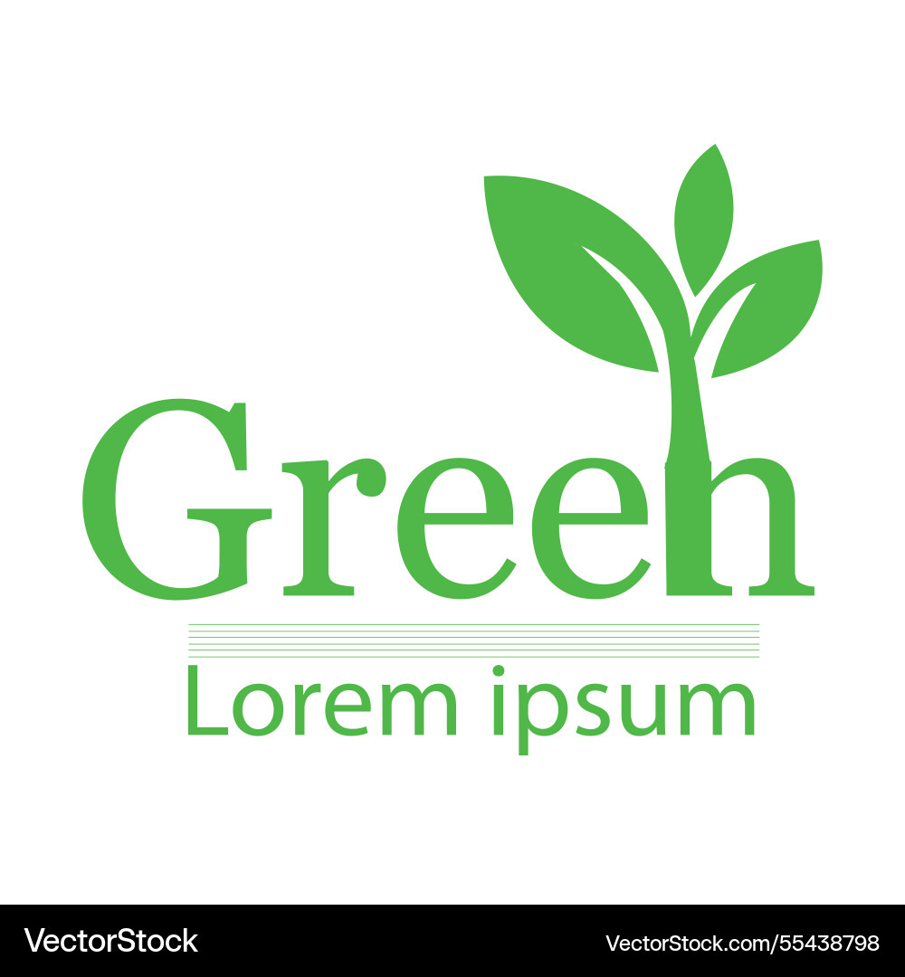 Green tree logo Royalty Free Vector Image - VectorStock