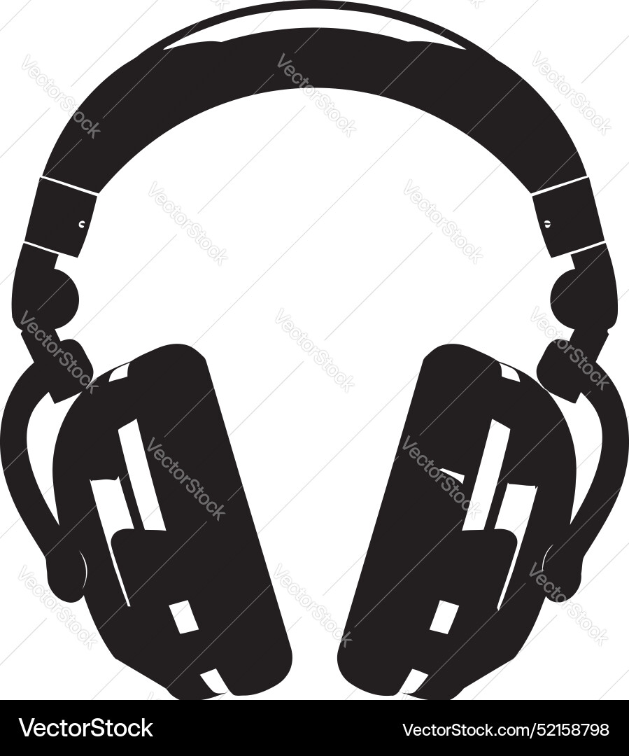 Harmonic harmony headphone icon audiophile anthem Vector Image