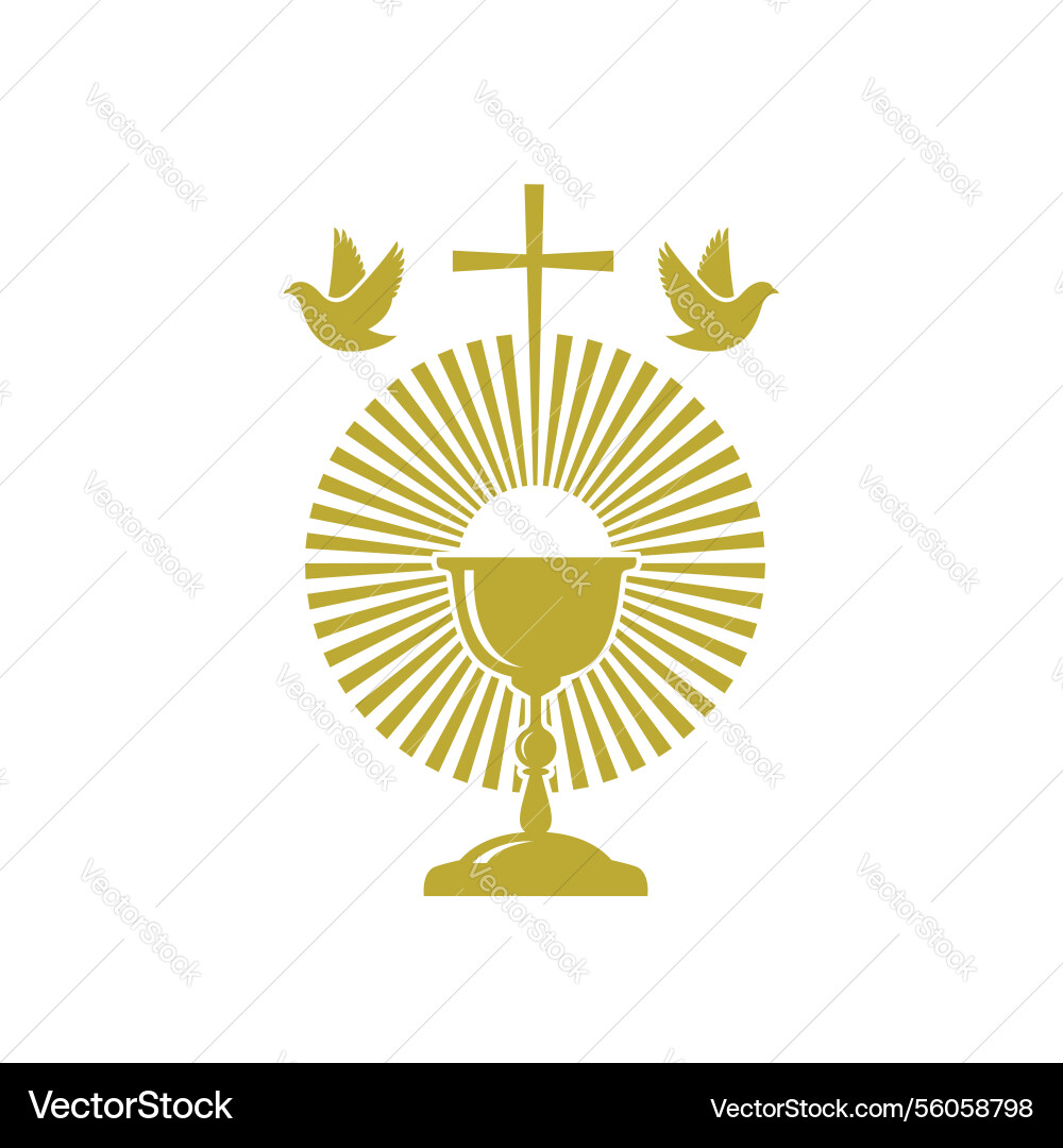 Holy communion icon Royalty Free Vector Image - VectorStock