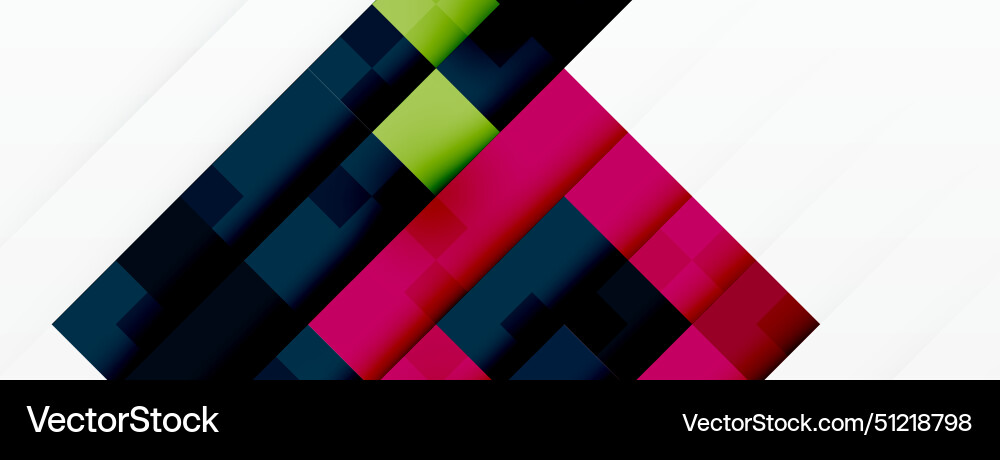 Vibrant geometric pattern in pink purple Vector Image