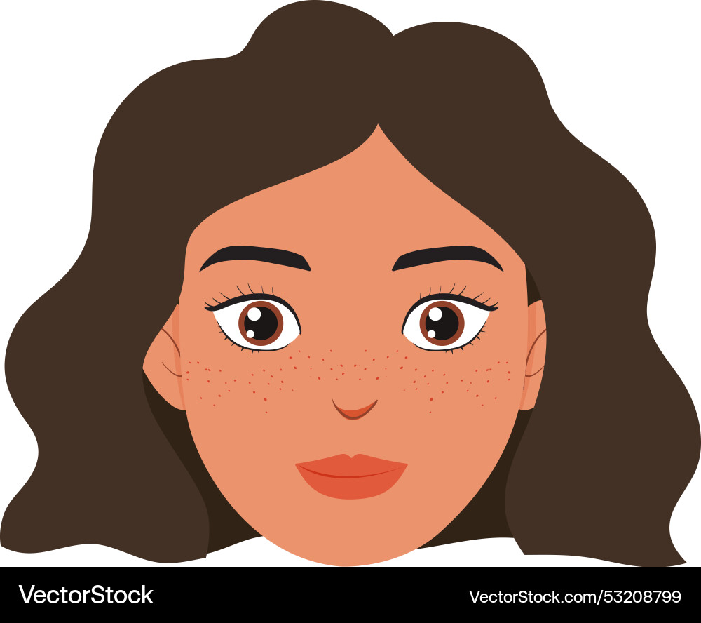 A smiling woman Royalty Free Vector Image - VectorStock