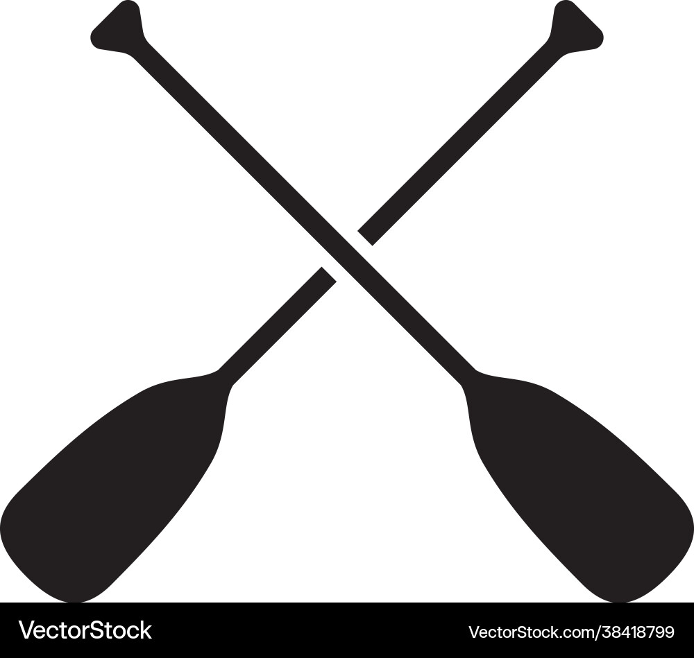 Paddling Paddles Royalty Free Vector Image - VectorStock