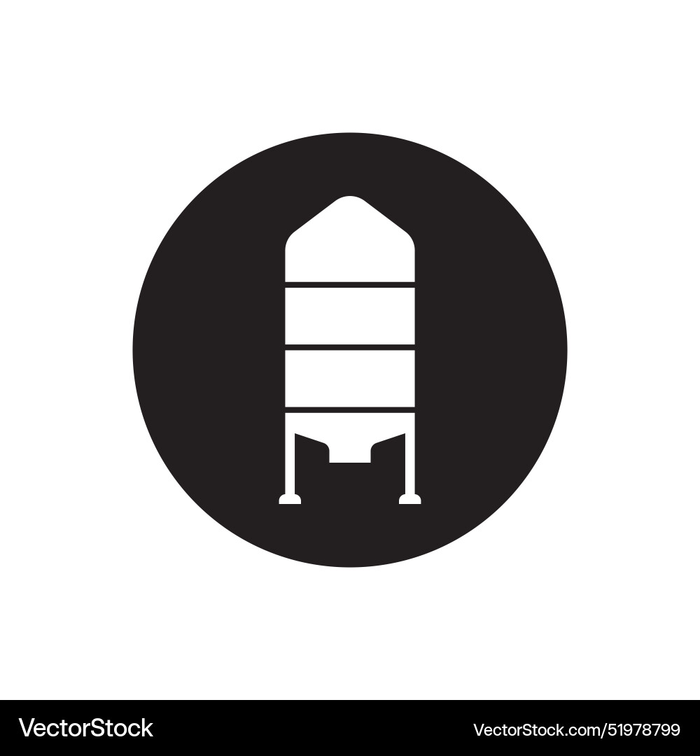 Silo icon Royalty Free Vector Image - VectorStock