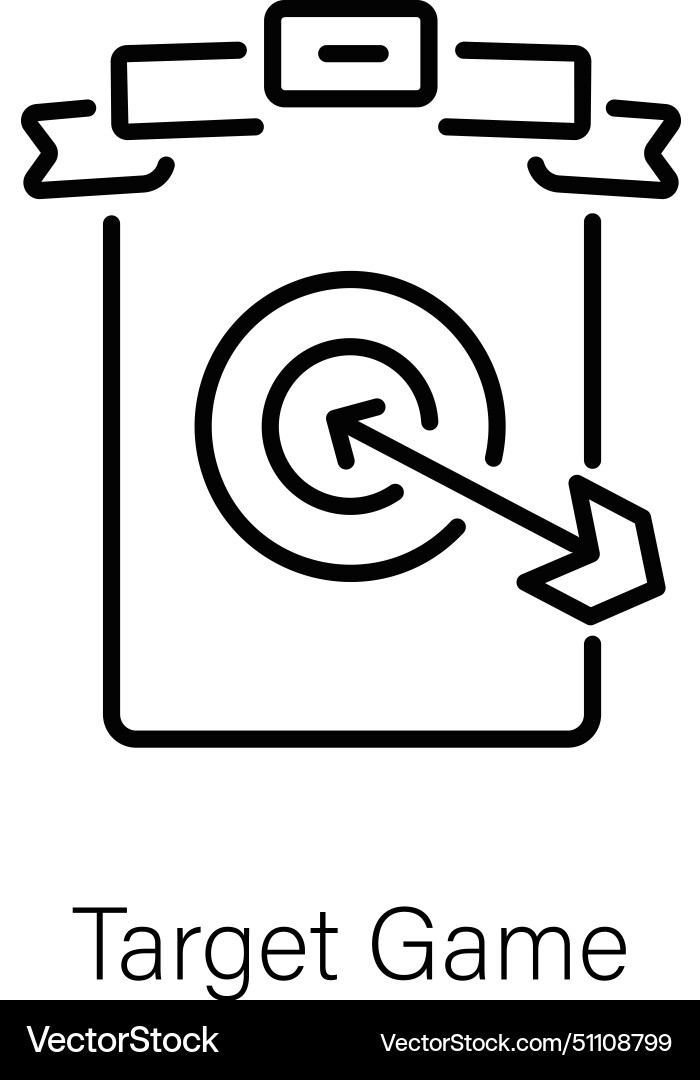 Target game Royalty Free Vector Image - VectorStock