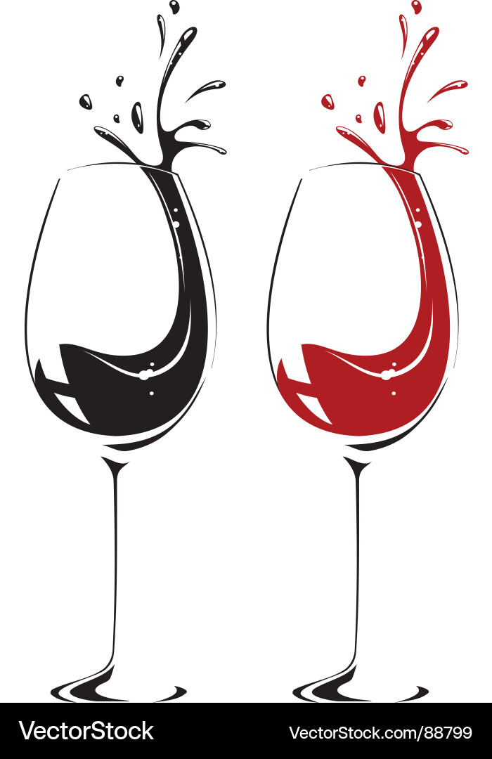Wine Glass Royalty Free Vector Image Vectorstock