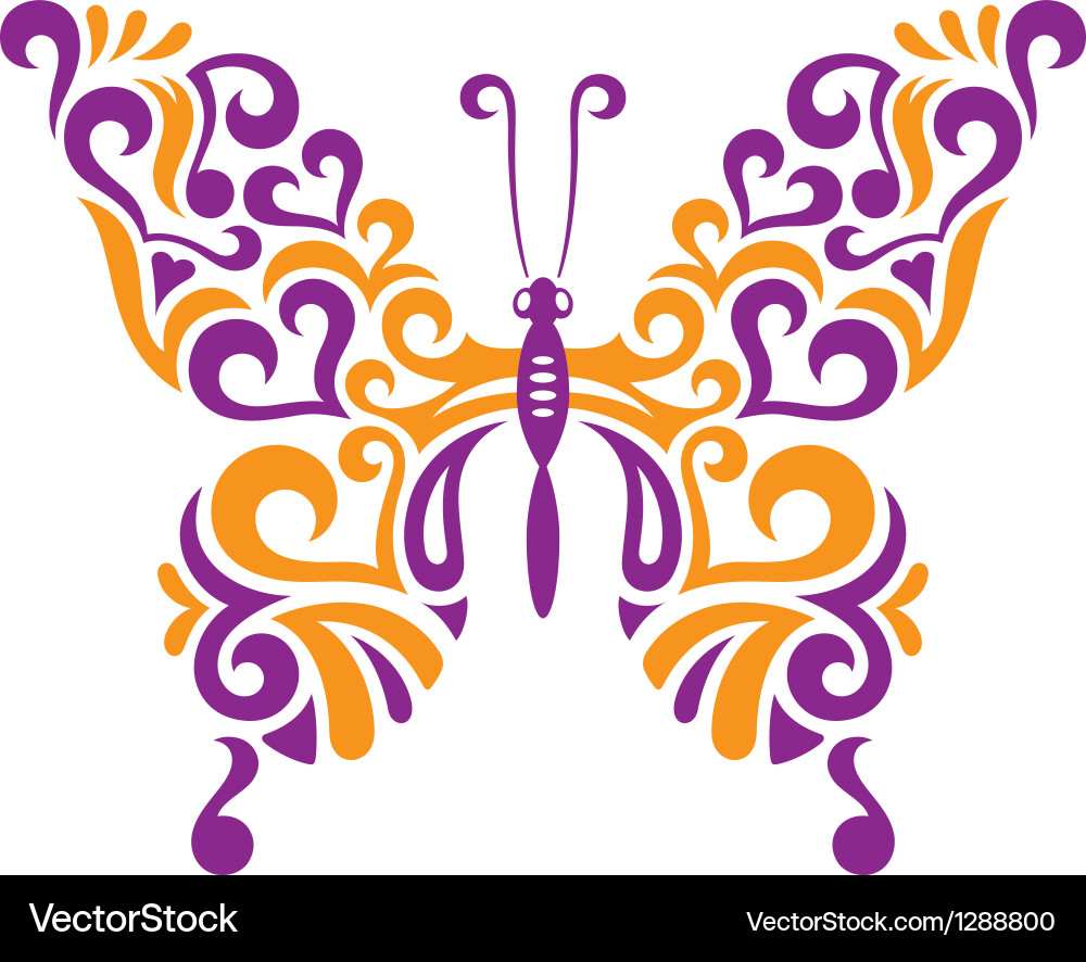 Butterfly abstract Royalty Free Vector Image - VectorStock