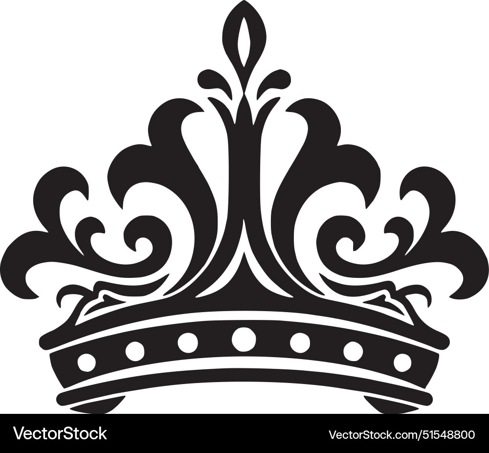 Crown - minimalist and simple silhouette Vector Image