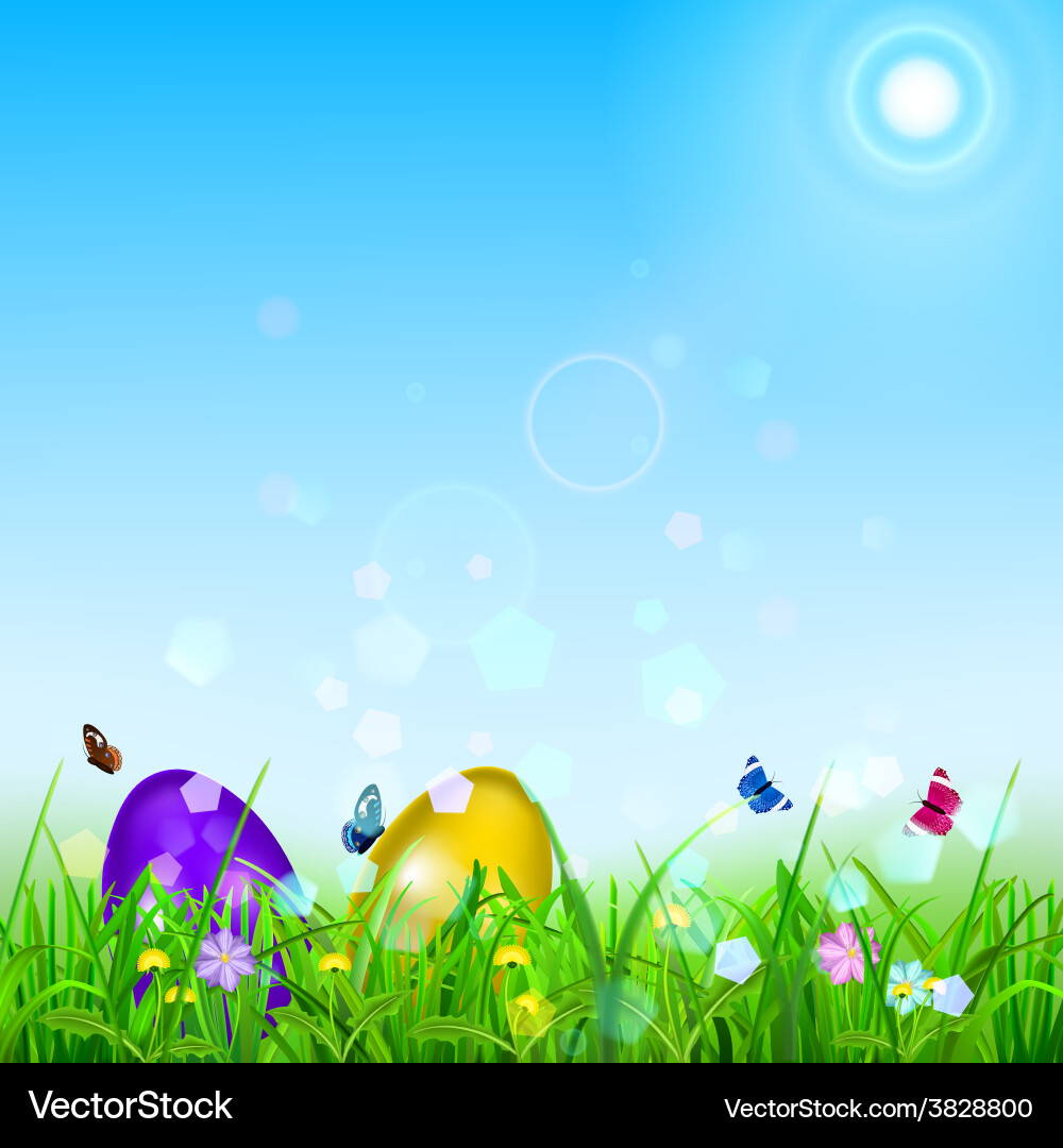 Easter background Royalty Free Vector Image - VectorStock