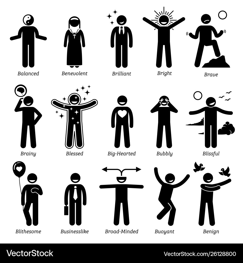 Positive Personality Symbol Traits Vector Images (over 110)