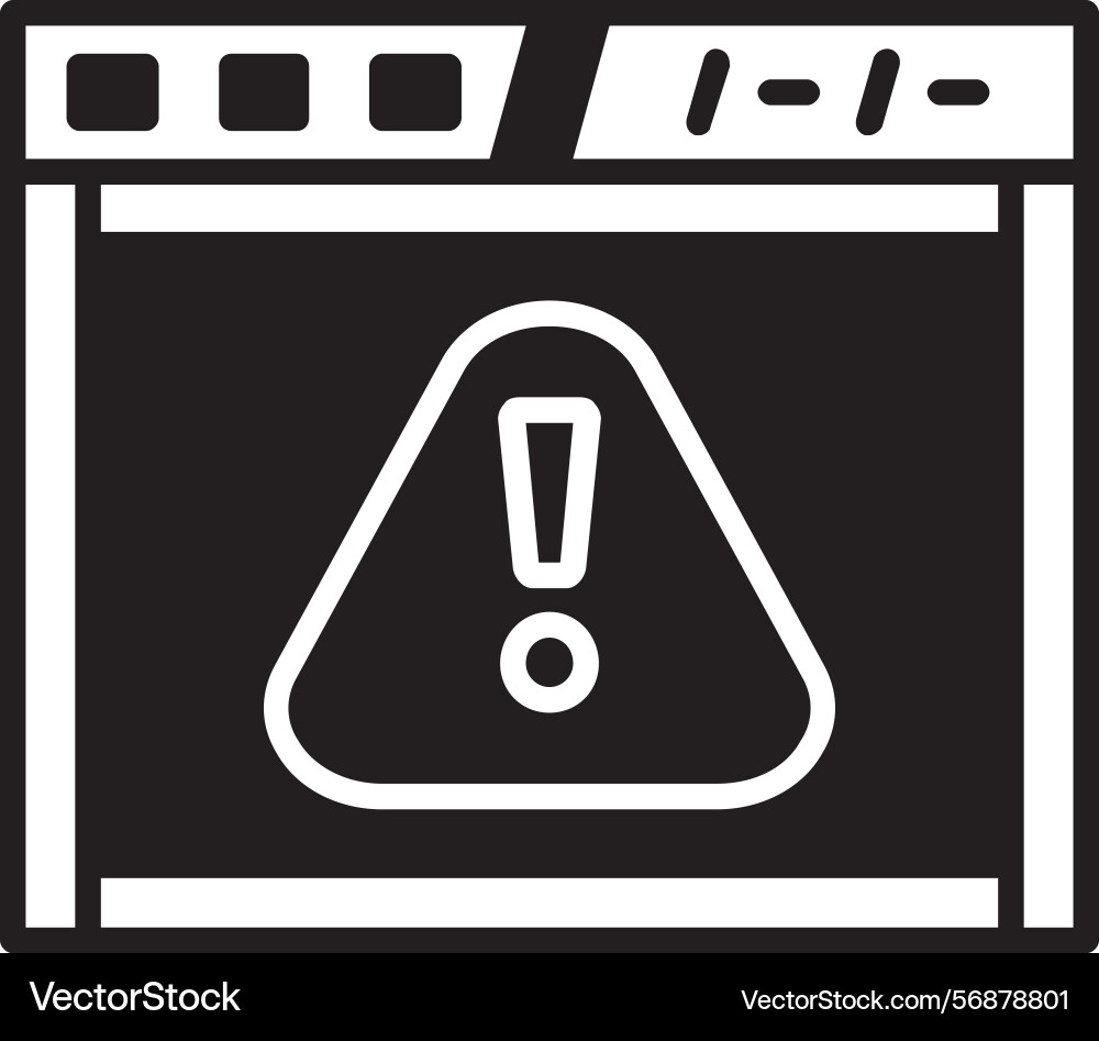 Interruption icon Royalty Free Vector Image - VectorStock