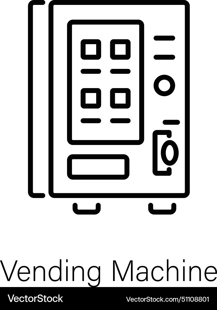 Vending machine Royalty Free Vector Image - VectorStock