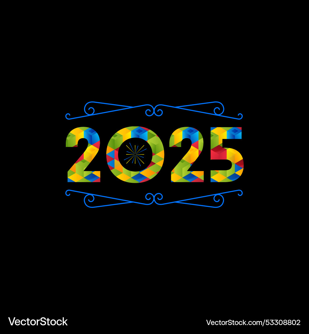 2025 text design business diary cover Royalty Free Vector