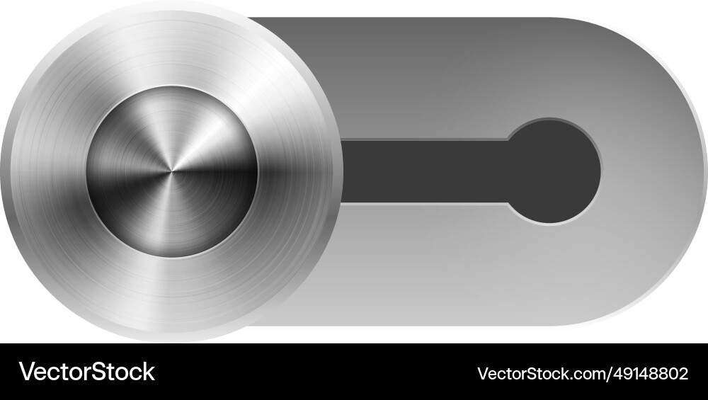 High detailed of metallic switcher Royalty Free Vector Image