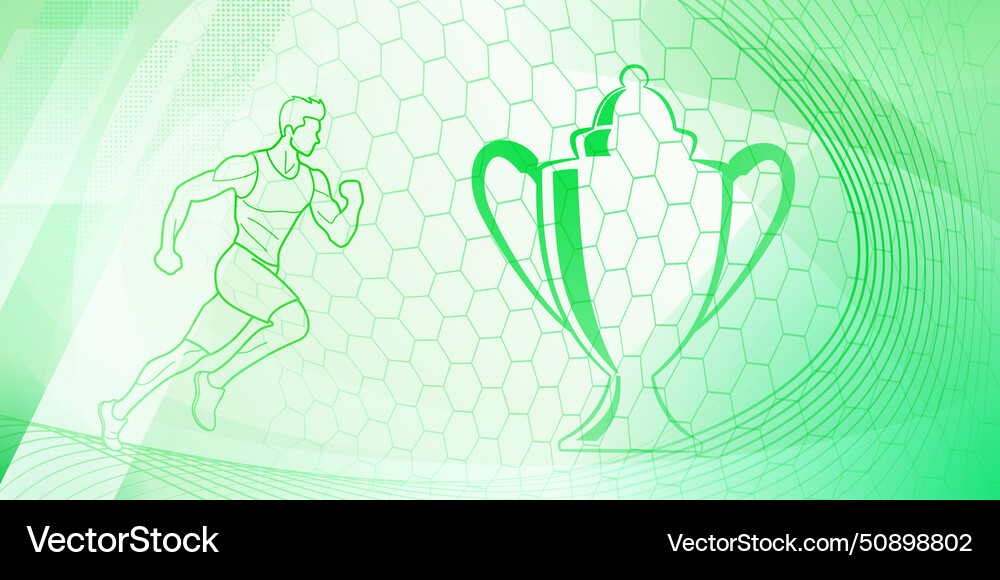 Runner themed background Royalty Free Vector Image