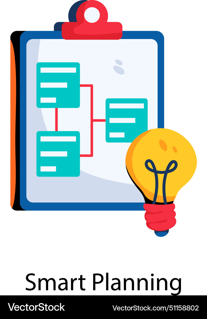 Smart planning Royalty Free Vector Image - VectorStock