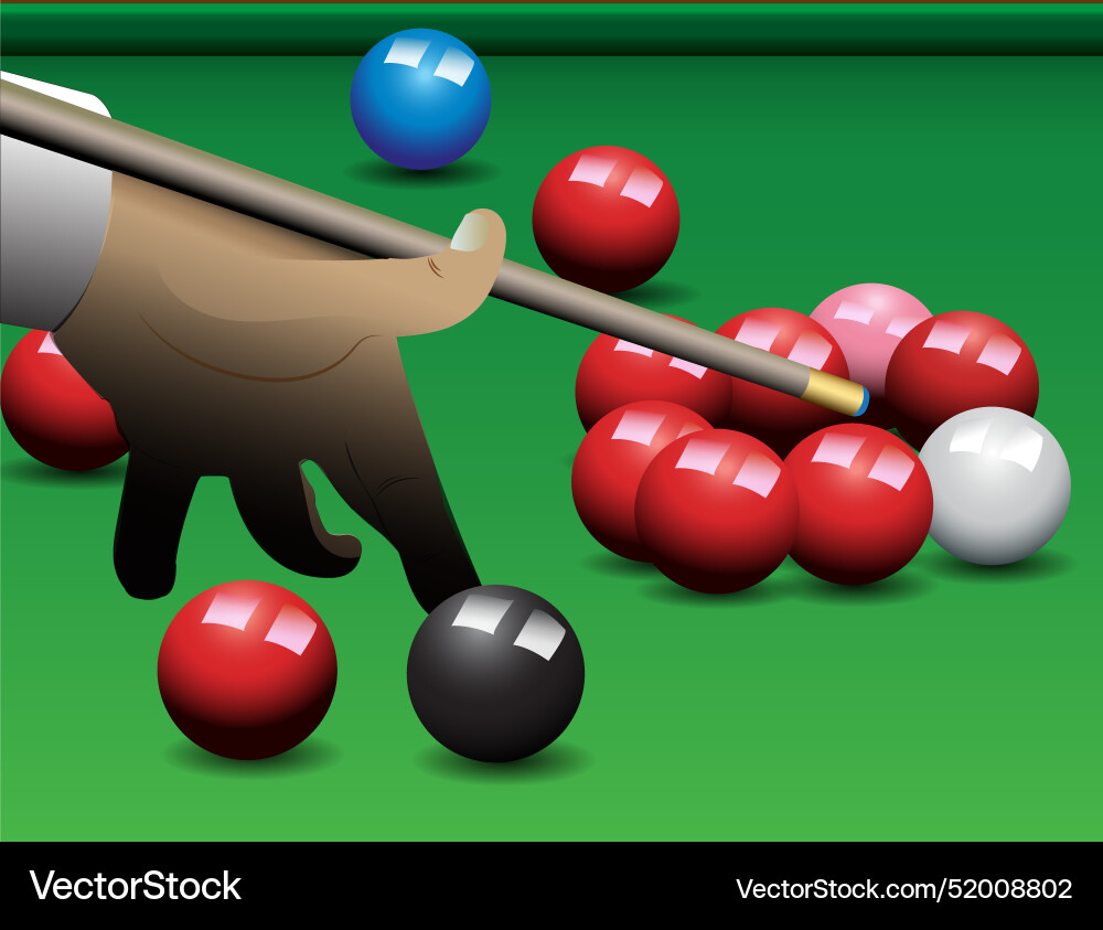 Snooker competition Royalty Free Vector Image - VectorStock