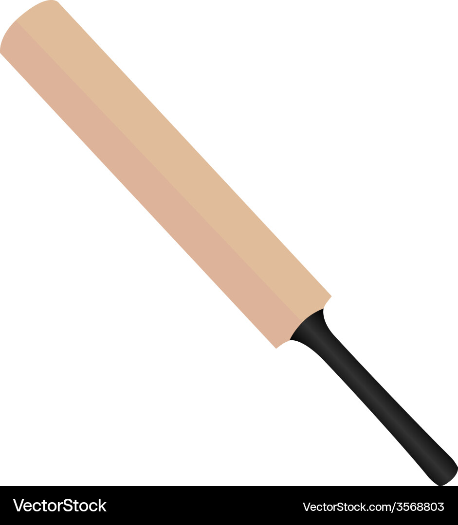 Cricket bat Royalty Free Vector Image - VectorStock