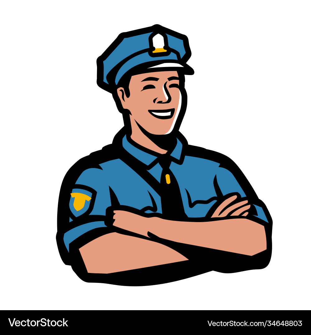 Police Officer Symbol Royalty Free Vector Image