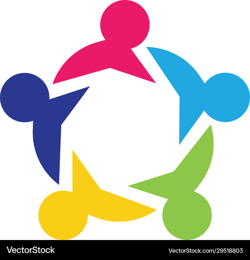 Teamwork logo icon Royalty Free Vector Image - VectorStock