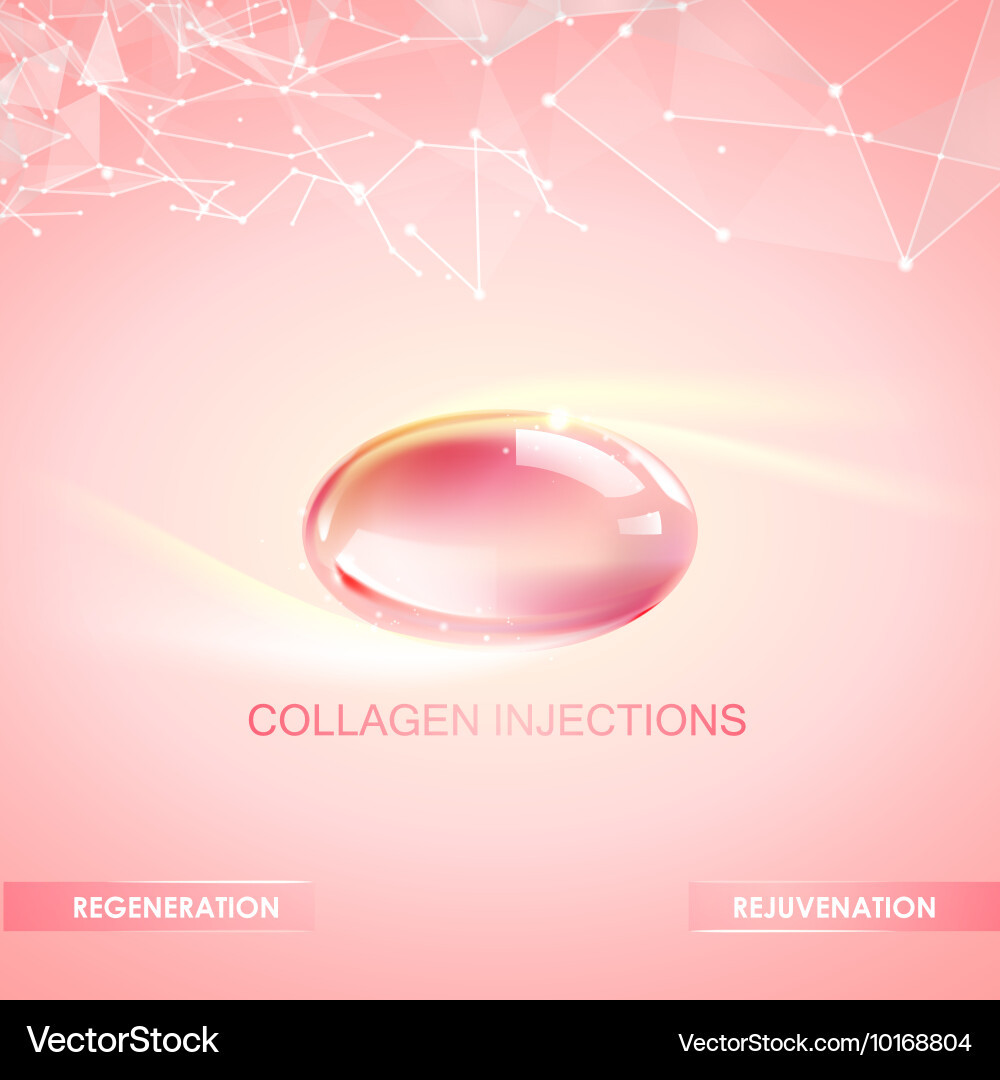 Collagen natural product Royalty Free Vector Image