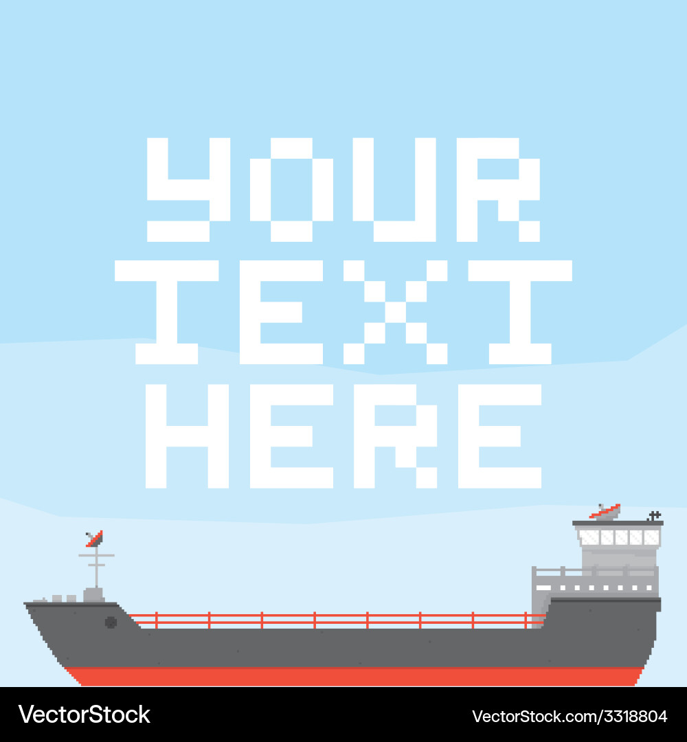 Container ship Royalty Free Vector Image - VectorStock