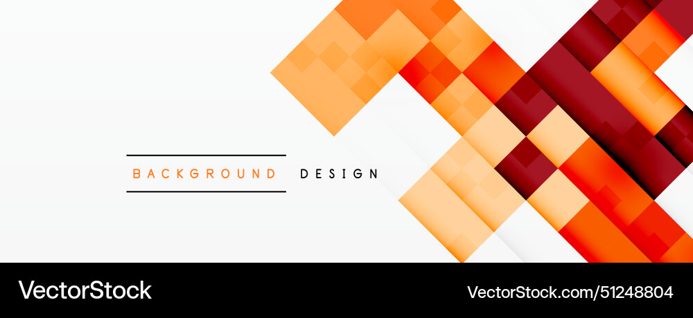 Creative arts with a pattern of orange and red Vector Image