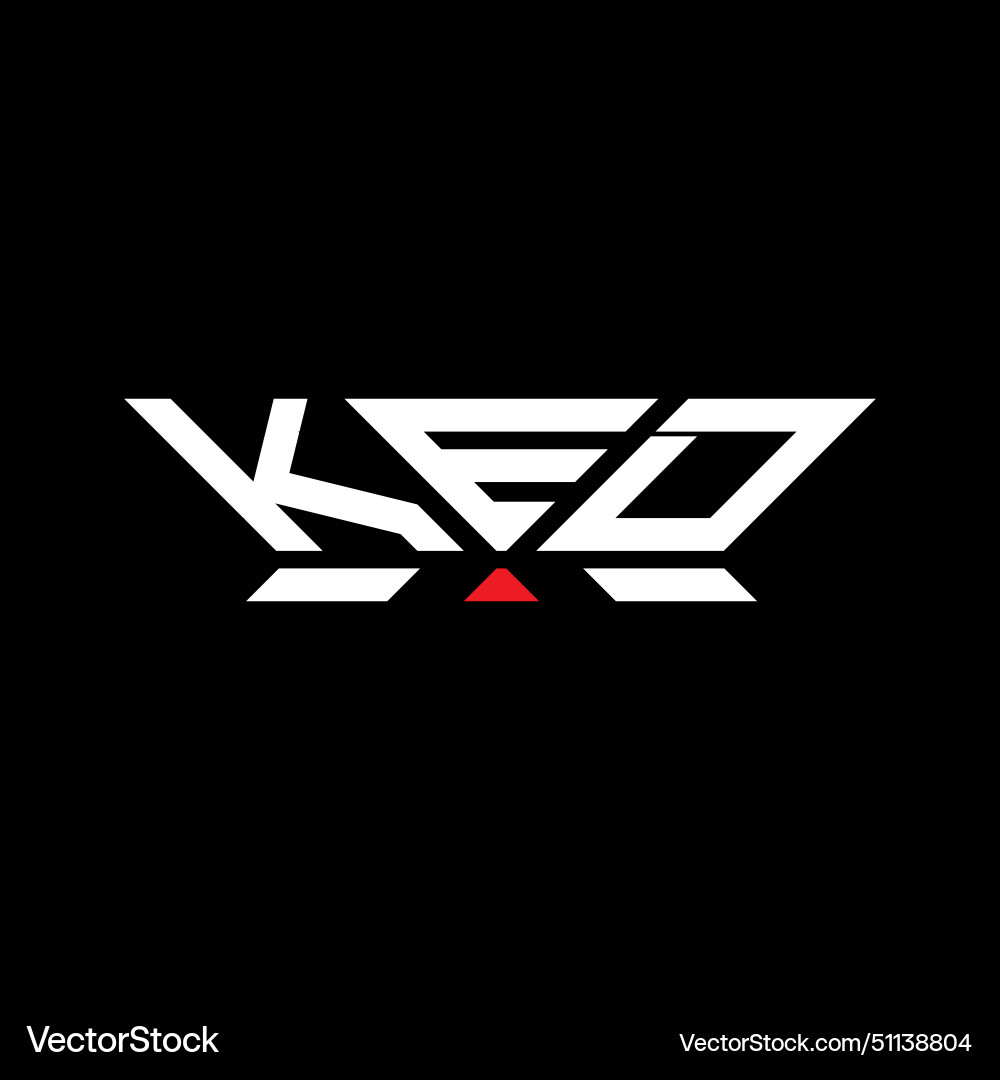 Ked letter logo design simple and modern Vector Image