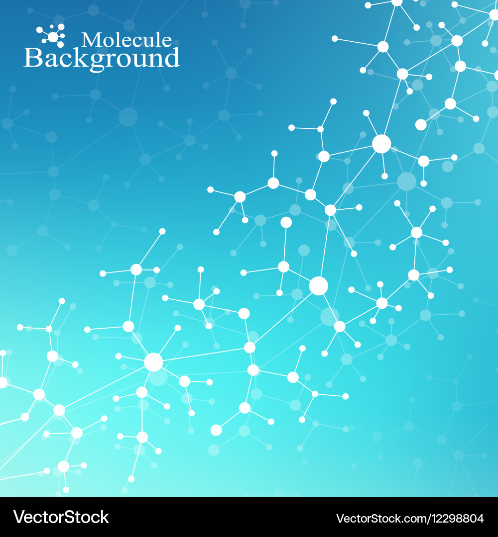 Modern structure molecule dna atom Royalty Free Vector Image