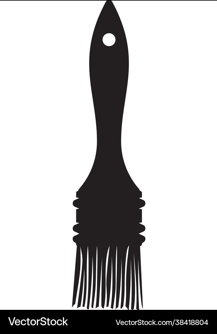 Paint Brush Vector Silhouette