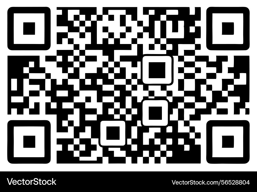 Qr-Codes mit quadratischen Formen und geometrischem Design
